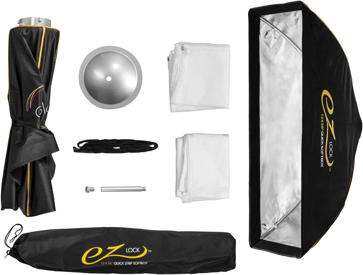 Softbox Glow EZ Lock – Caja de luz rectangular de 12 x 36 pulgadas